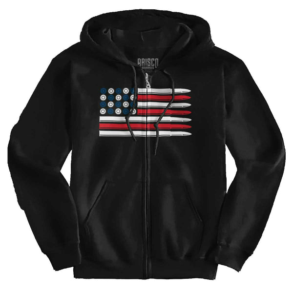 Bullet Flag Zip Hoodie | Tactical Tees